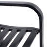 Winston Porter Ruda Outdoor Bench With Steel Frame,Black & Reviews | Wayfair